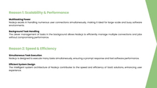 Reasons Why Node.js is Powering Up SaaS Development | PPT