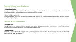 Reasons Why Node.js is Powering Up SaaS Development | PPT