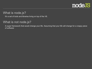 Node js presentation | PPT