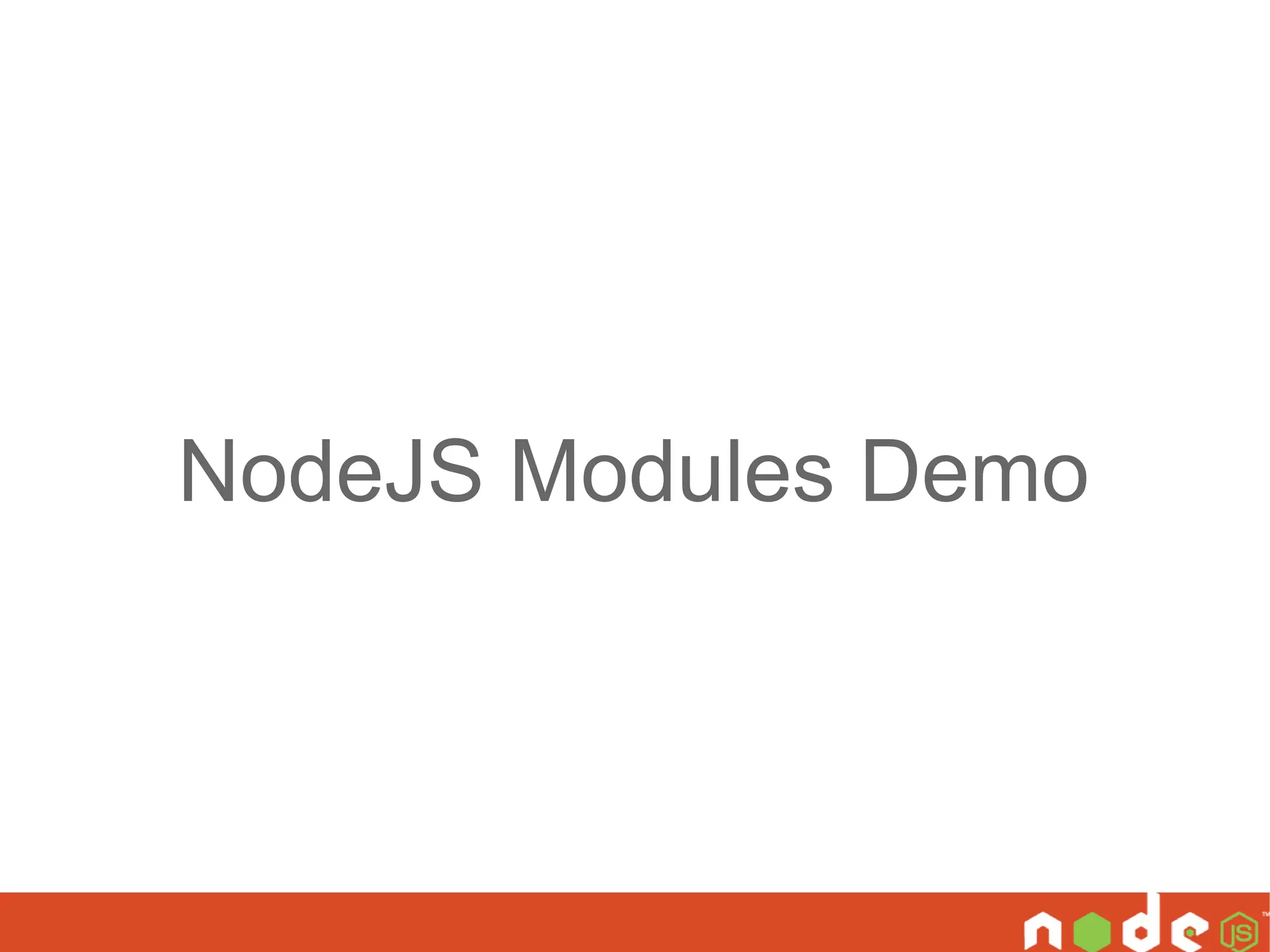Node js presentation | PPT