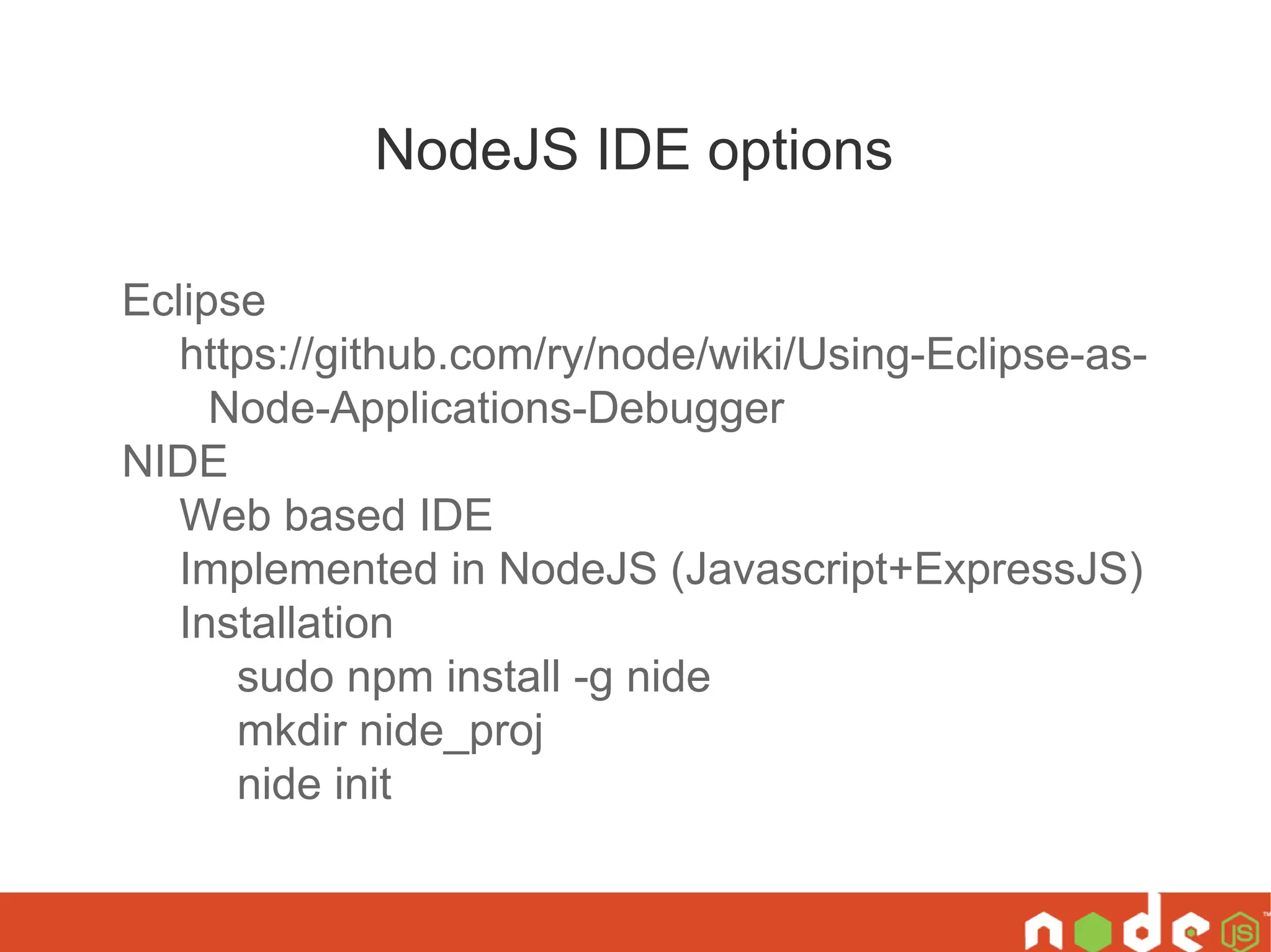 Node js presentation | PPT