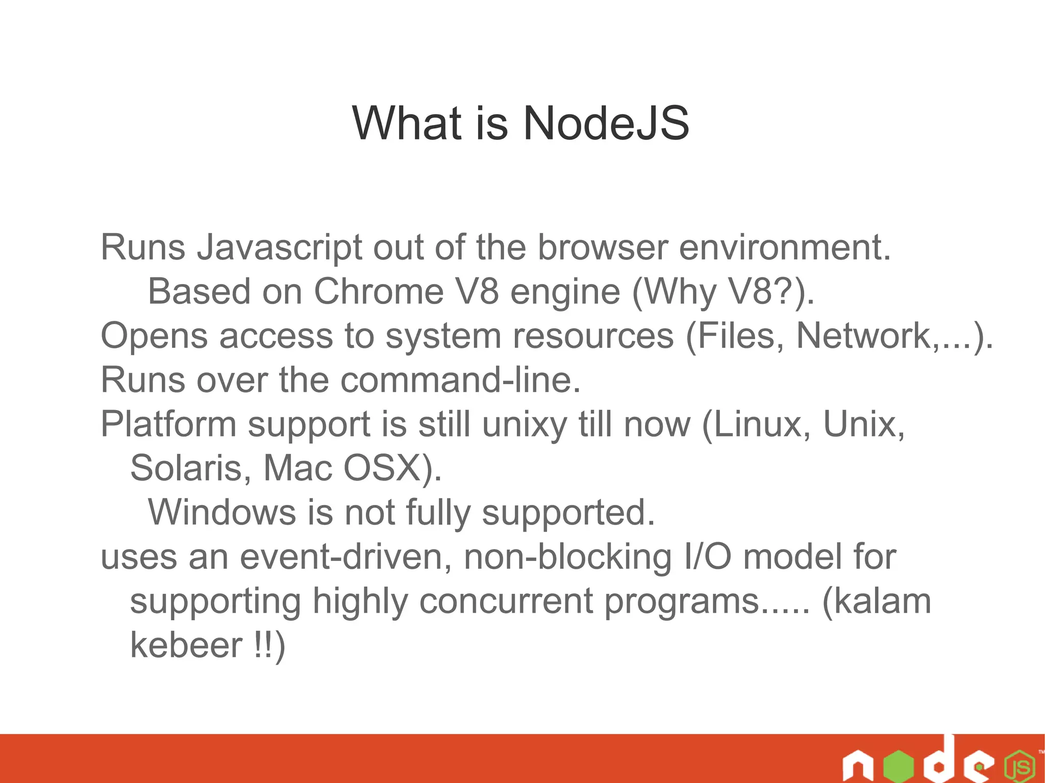 Node js presentation | PPT