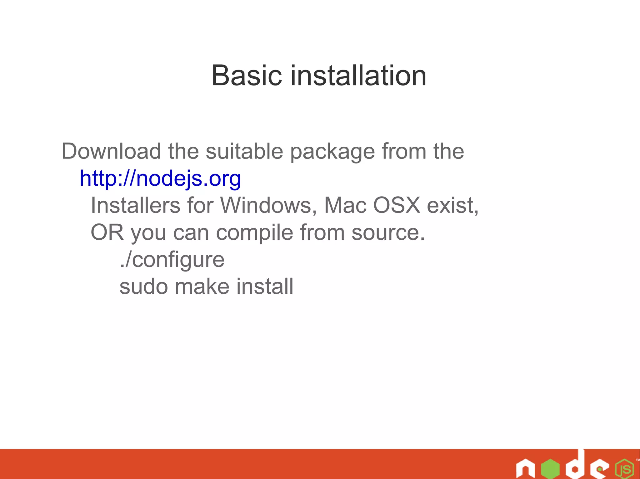 Node js presentation | PPT