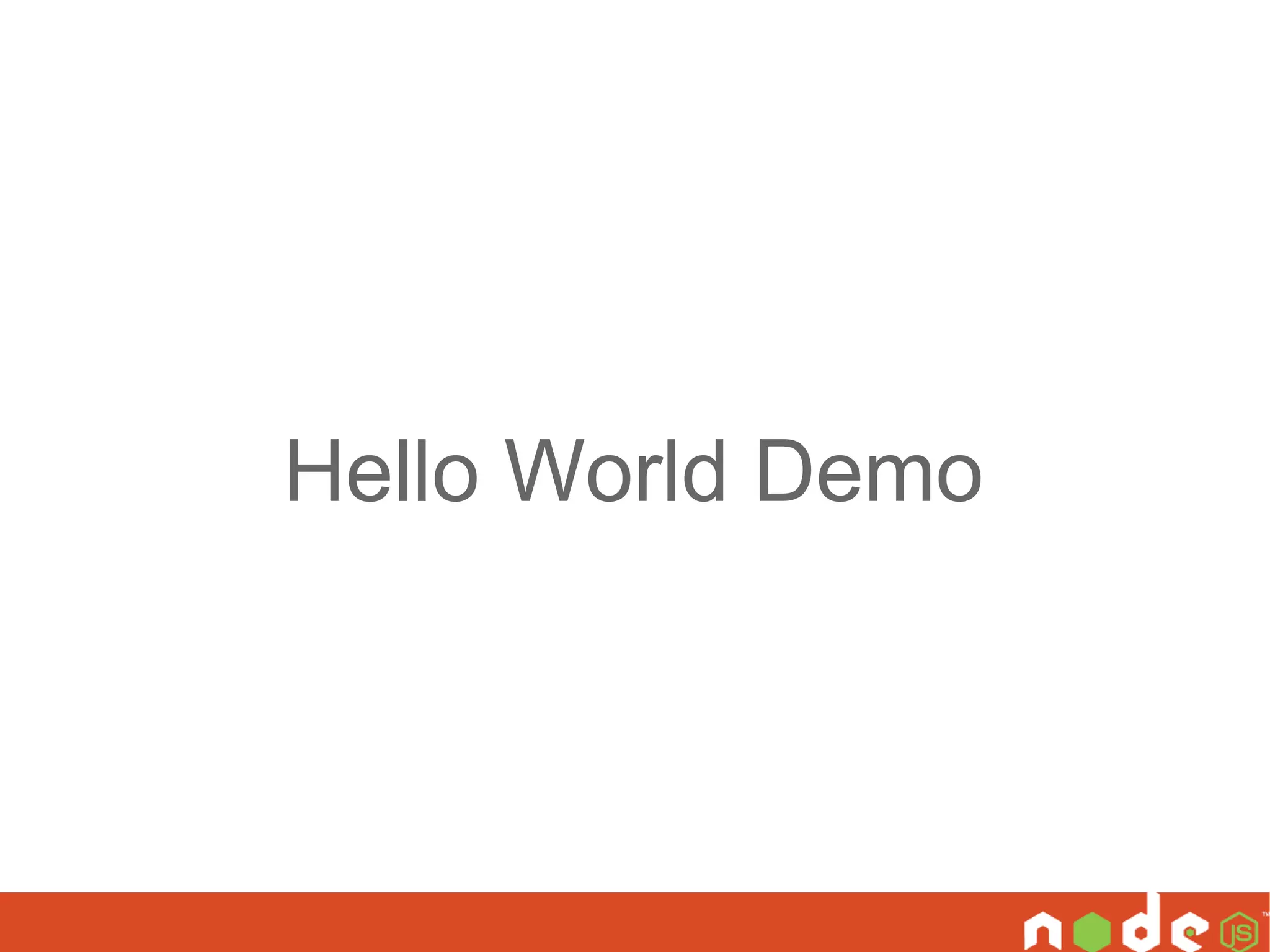 Node Js Presentation Ppt