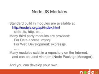 Node js presentation | PPT