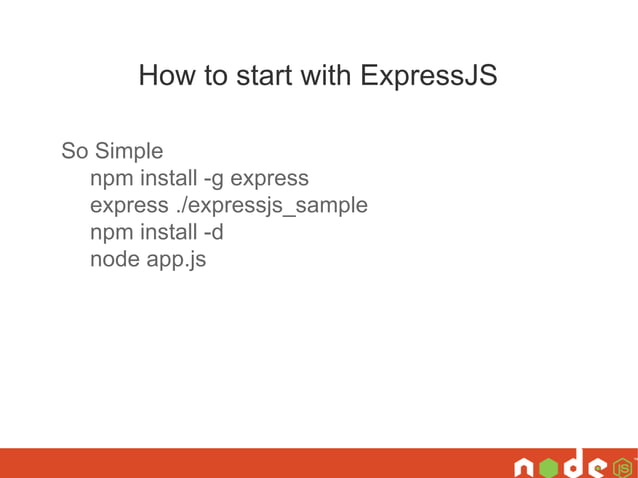 Node js presentation | PPT
