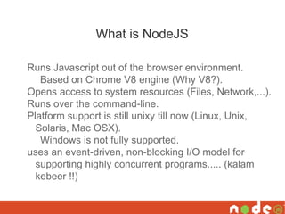 Node js presentation | PPT