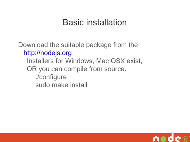 Node js presentation | PPT