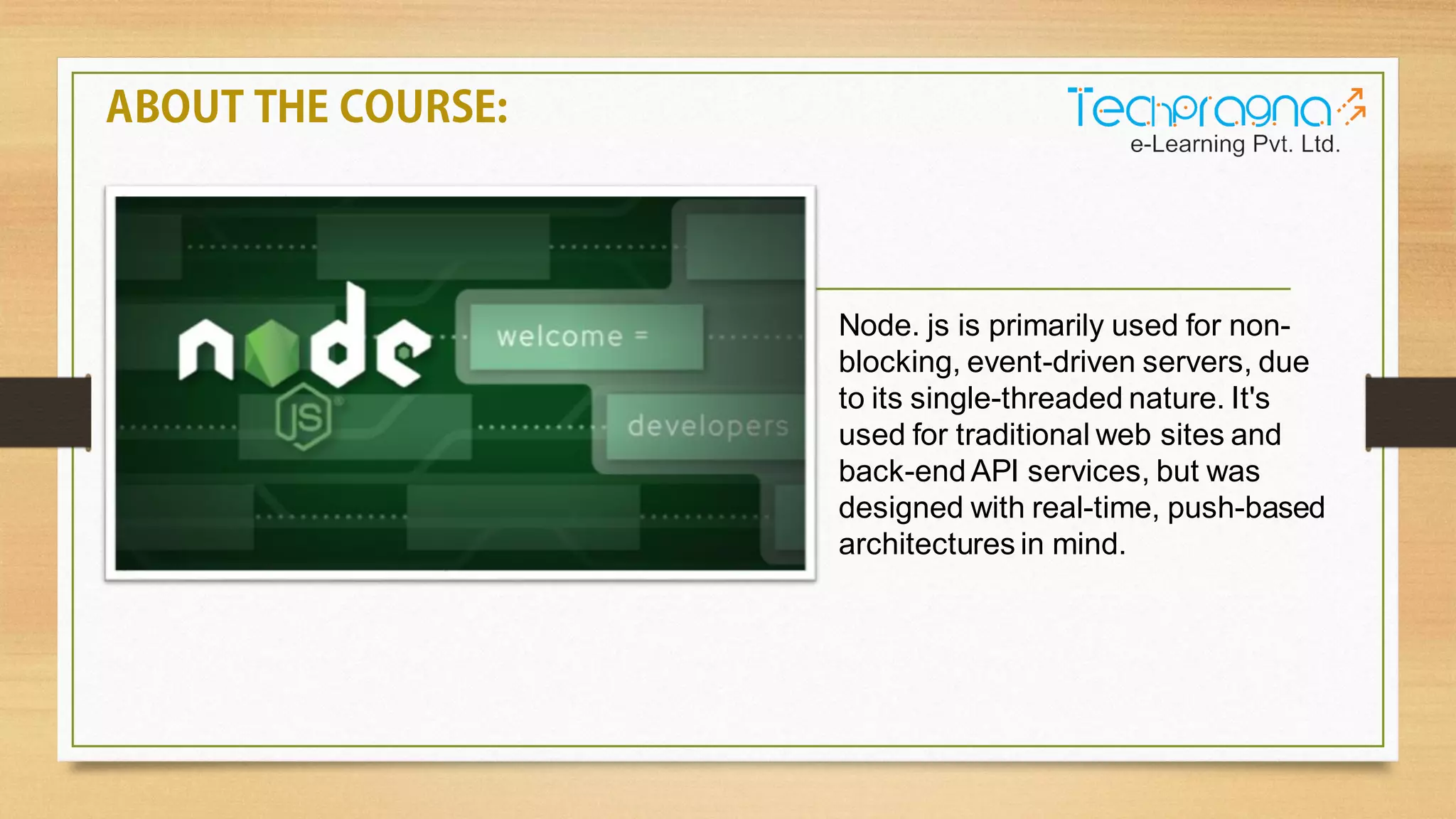 Node js presentation | PPT