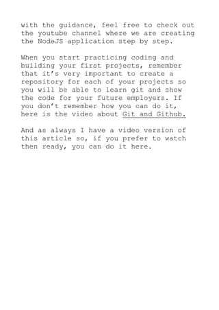 Node js projects | PDF
