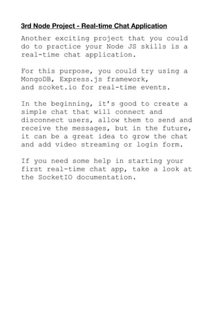 Node js projects | PDF
