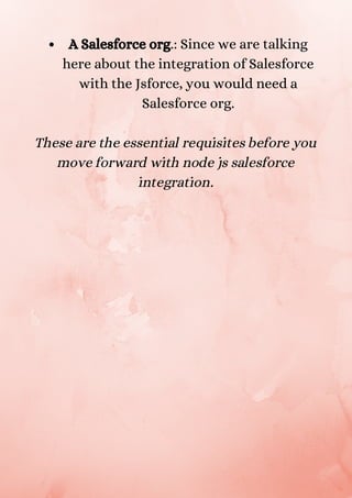 Node js salesforce integration using js force a quick guide to look out in 2021 and beyond | PDF