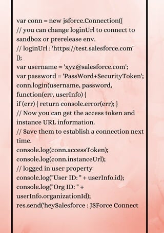 Node js salesforce integration using js force a quick guide to look out in 2021 and beyond | PDF
