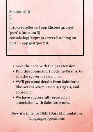 Node js salesforce integration using js force a quick guide to look out in 2021 and beyond | PDF
