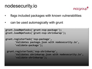 Nodejs Security | PPT