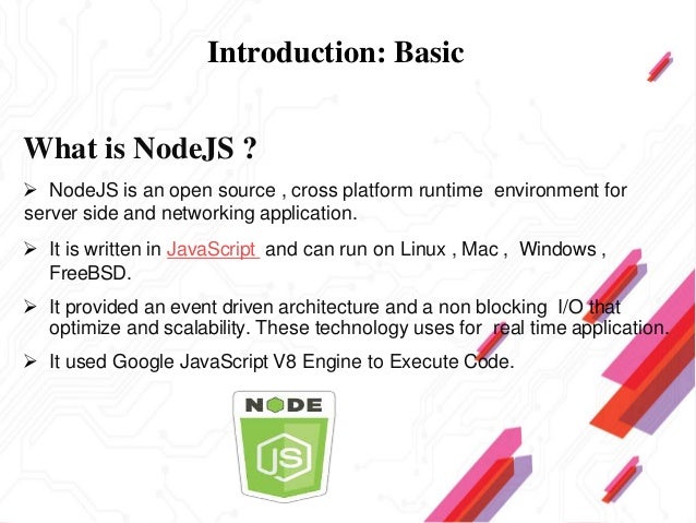 NodeJS guide for beginners NodeJS guide for beginners