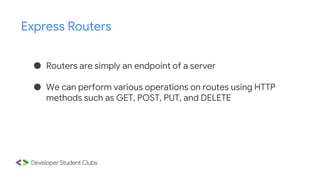 Nodejs server lesson 3 | PPT