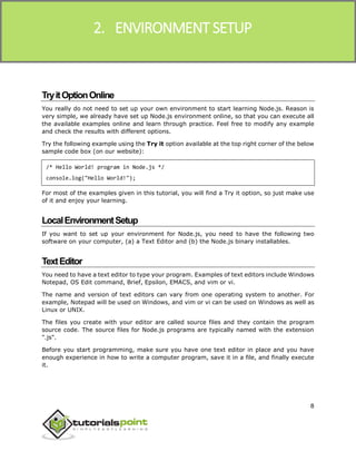 Nodejs tutorial | PDF