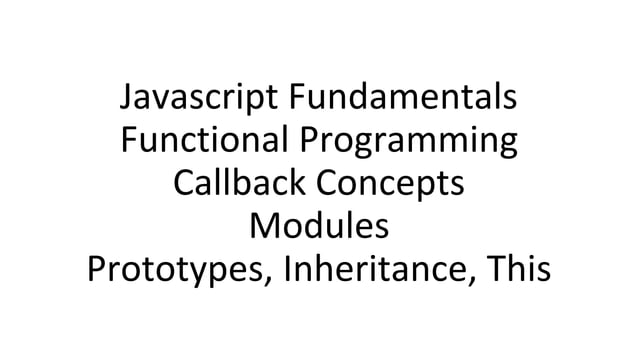 Node learnings implementation | PPT