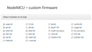 Nodemcu - introduction | PPTX | Computer Peripherals | Computing
