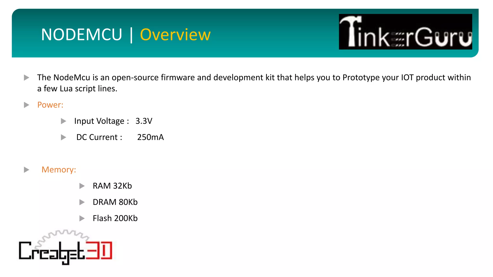 ESP8266 Wifi Nodemcu | PPTX