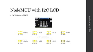Lesson 10- NodeMCU with LCD I2C | PPT