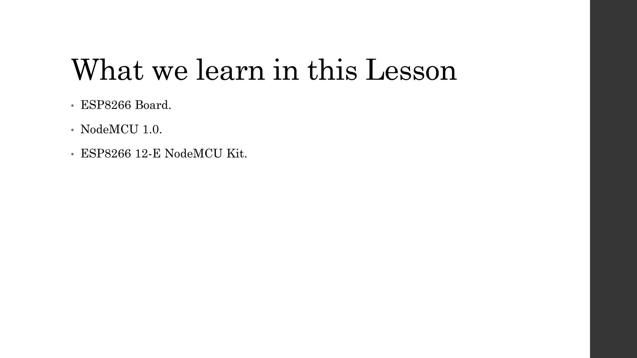 Lesson2 Nodemcu Course Nodemcu Dev Board Ppt