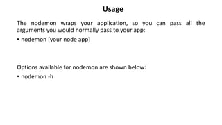 NODEMON Module | PPT