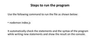 NODEMON Module | PPT