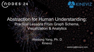 Abstraction for Human Understanding: Practical Lessons From Graph ...