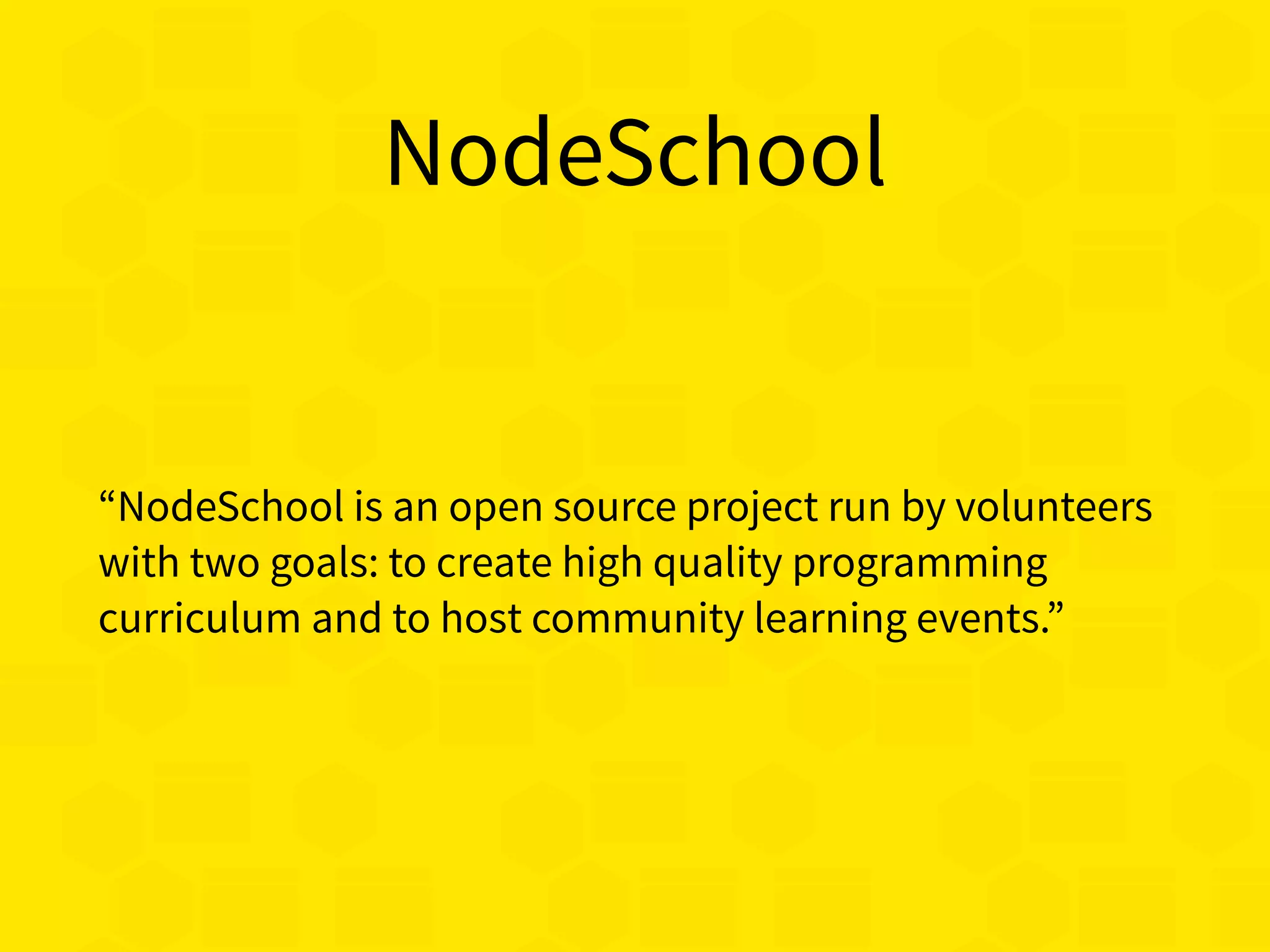 Nodeschool italy at codemotion | PPT