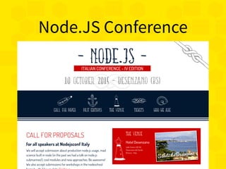 Nodeschool italy at codemotion | PPT