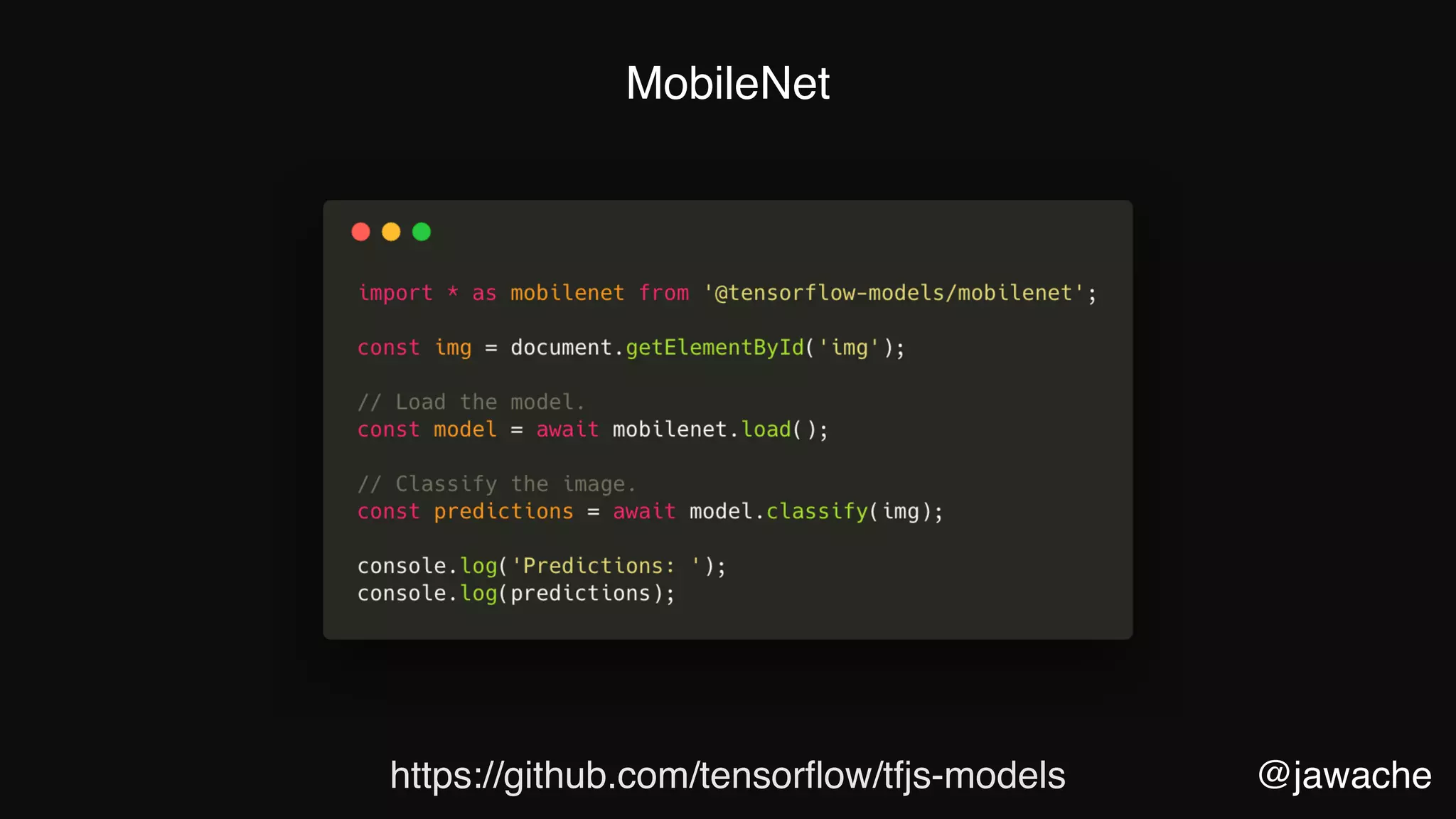 "The Future of Machine Learning & JavaScript"Asim Hussain | PPT