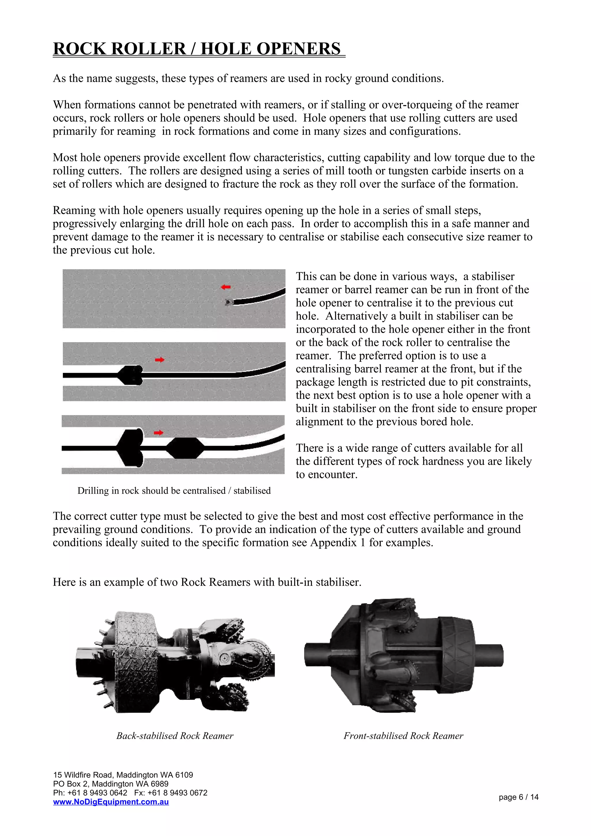 Horizontal Directional Drilling Reamer Selection Guide | PDF