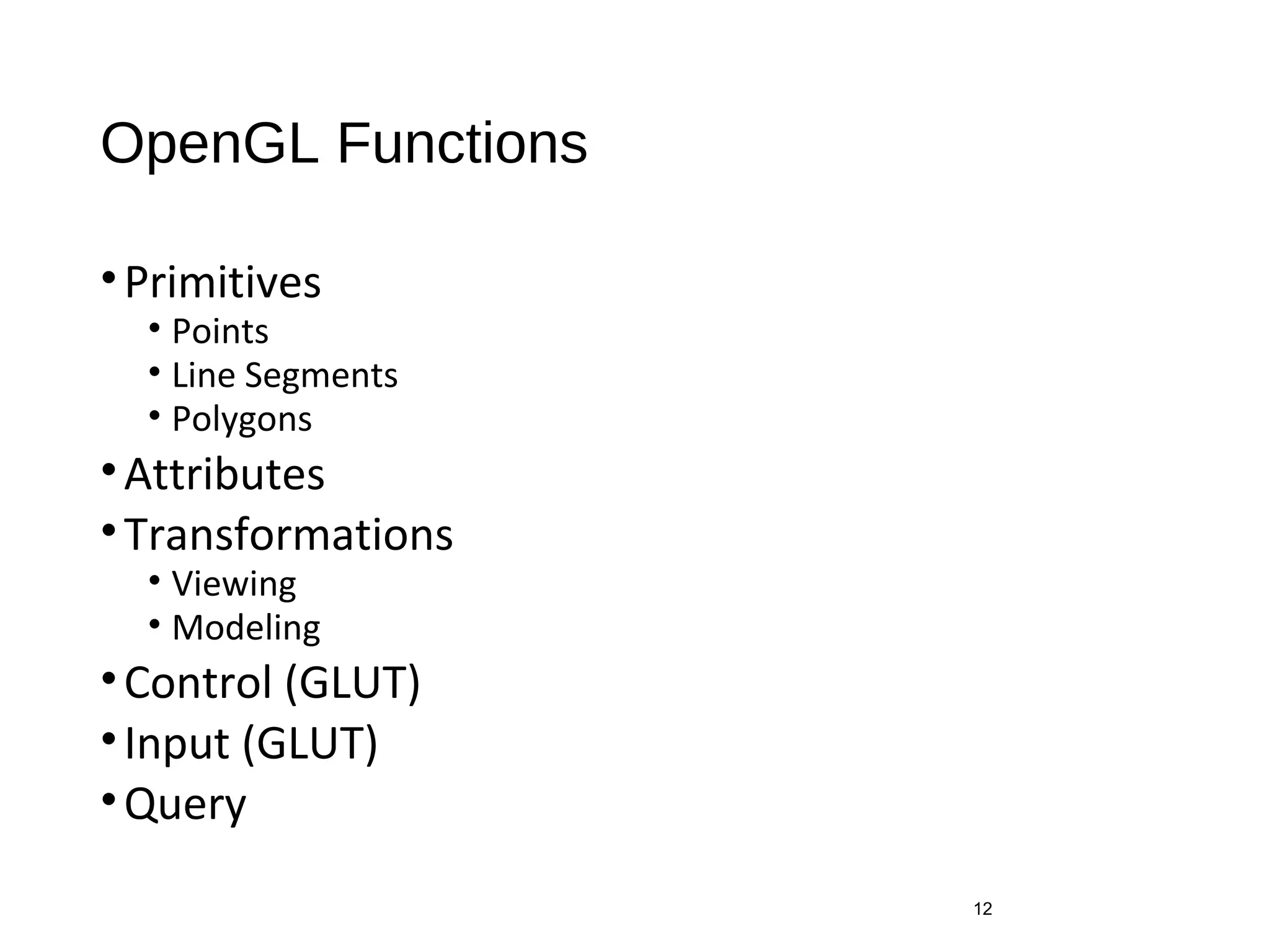 Programming with OpenGL | PPT