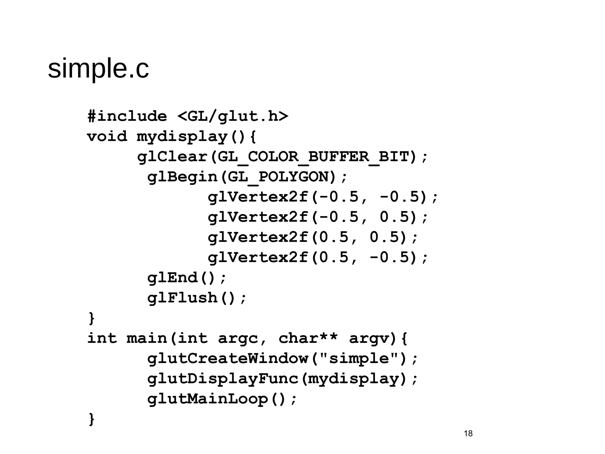 Programming with OpenGL | PPT