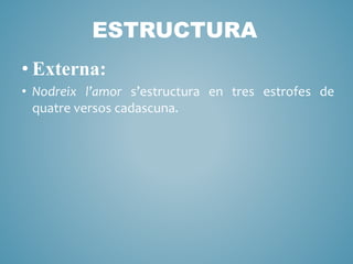 Nodreix l’amor - Javier Baena | PPT