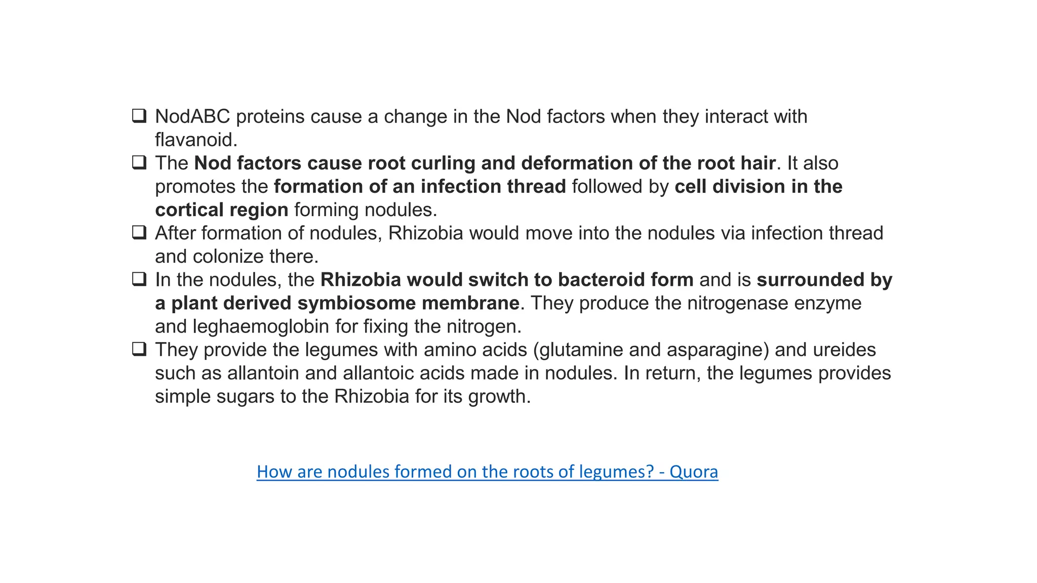 NODULE FORMATION, NOD FACTORS, AND CELL FATE | PPTX