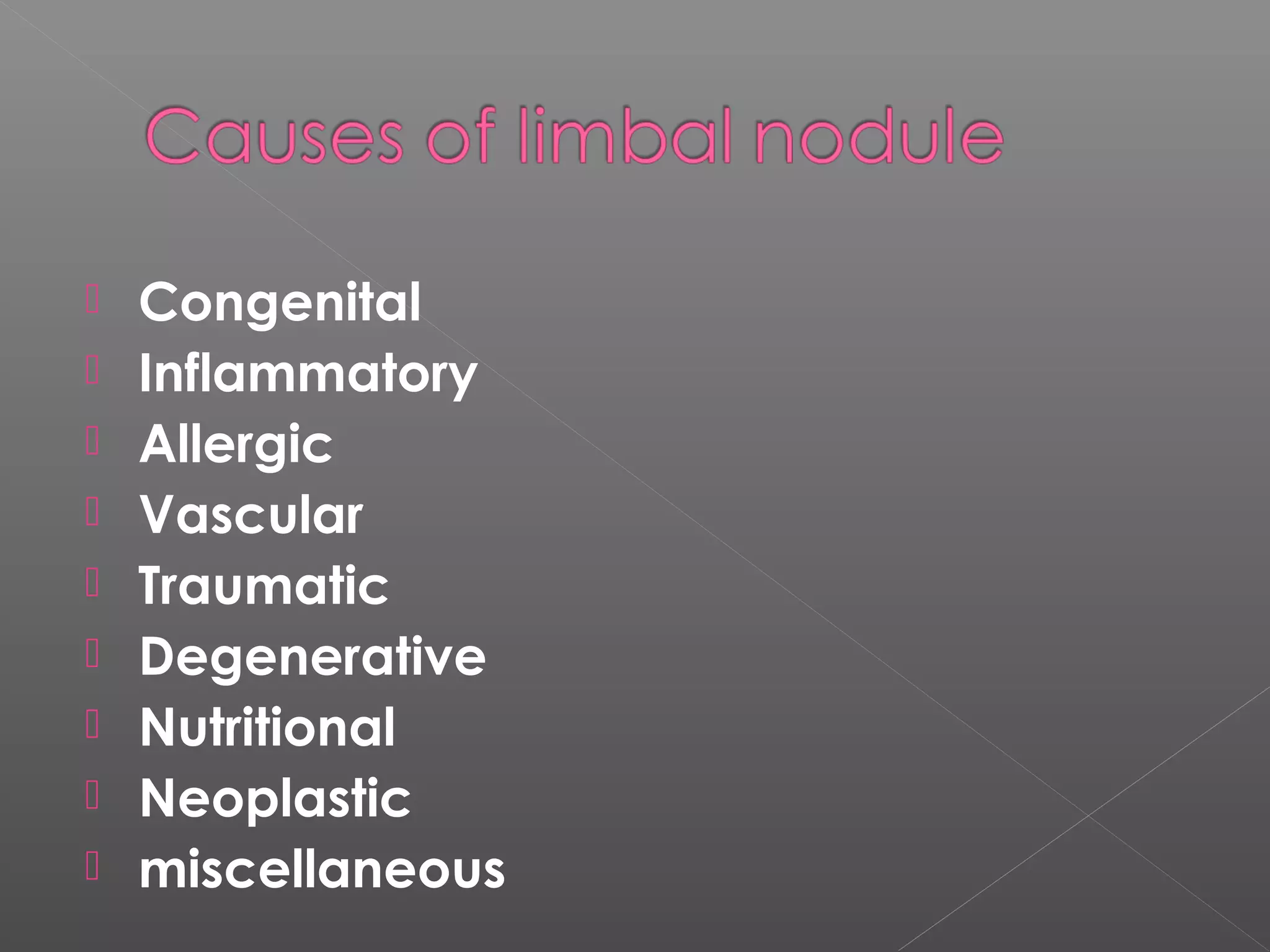 Nodule at the limbus | PPT