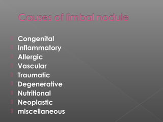 Nodule at the limbus | PPT