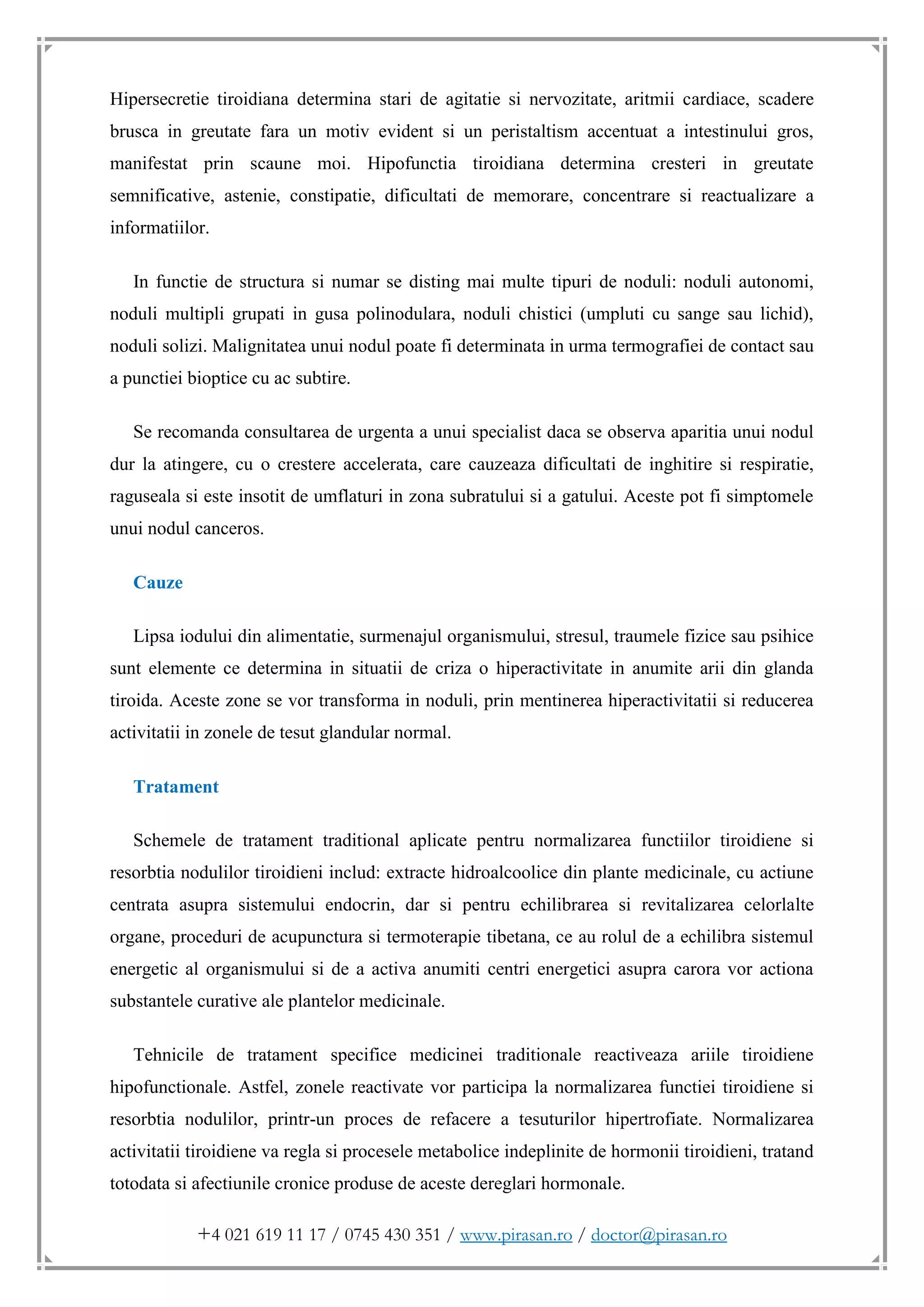 Noduli tiroidieni | PDF