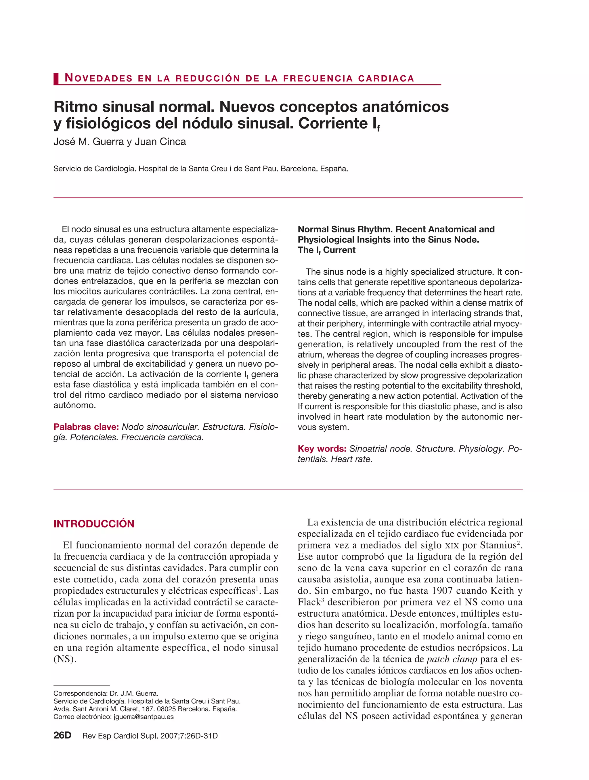 Nódulo Sinusal | PDF
