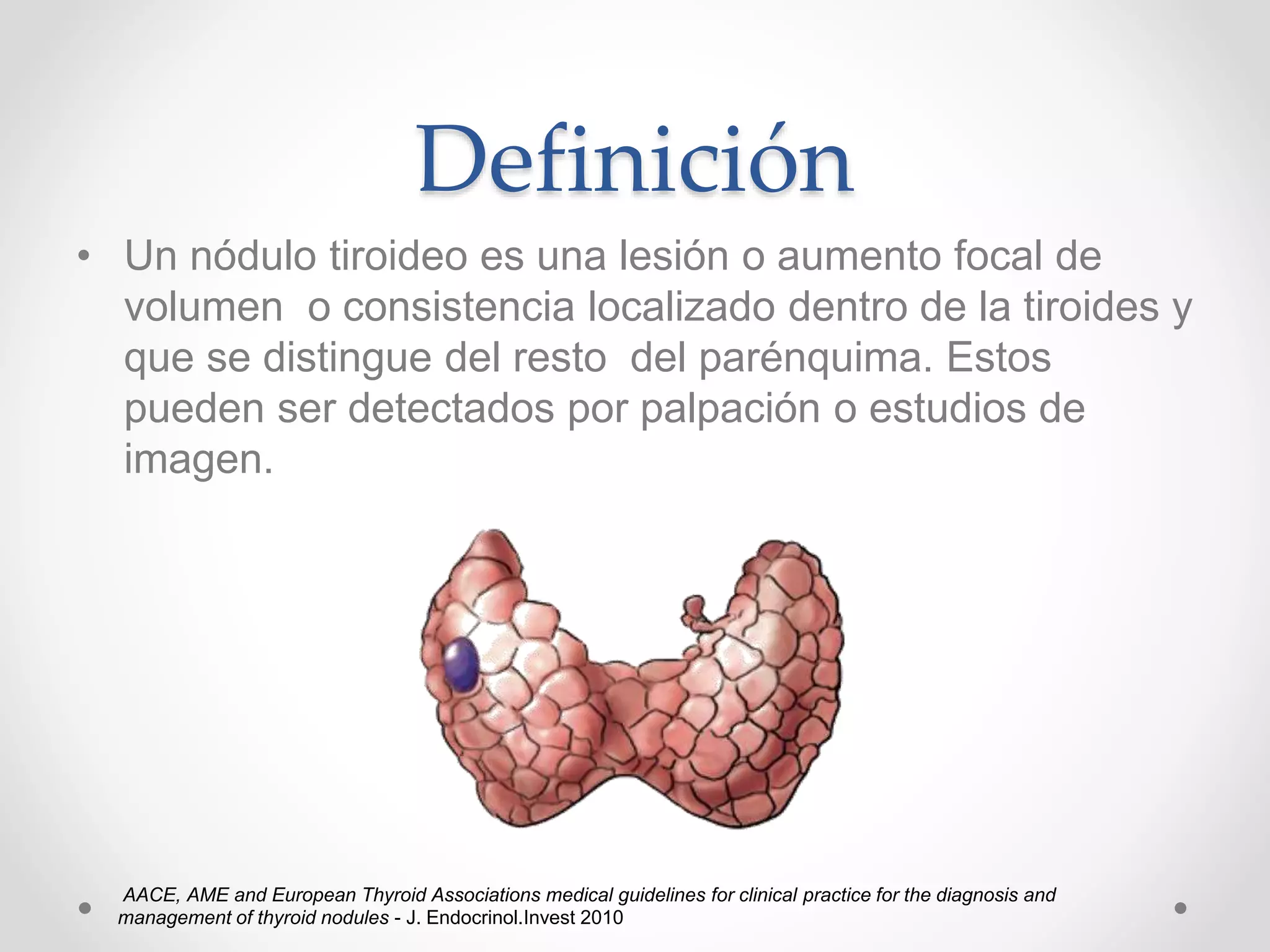 Nódulo tiroideo | PPTX