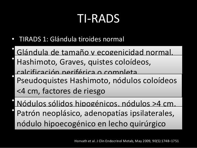 Nódulo tiroideo ti rads eco baaf