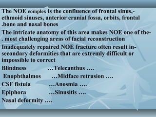 Naso-Orbital-Ethmoidal Fractures | PPT
