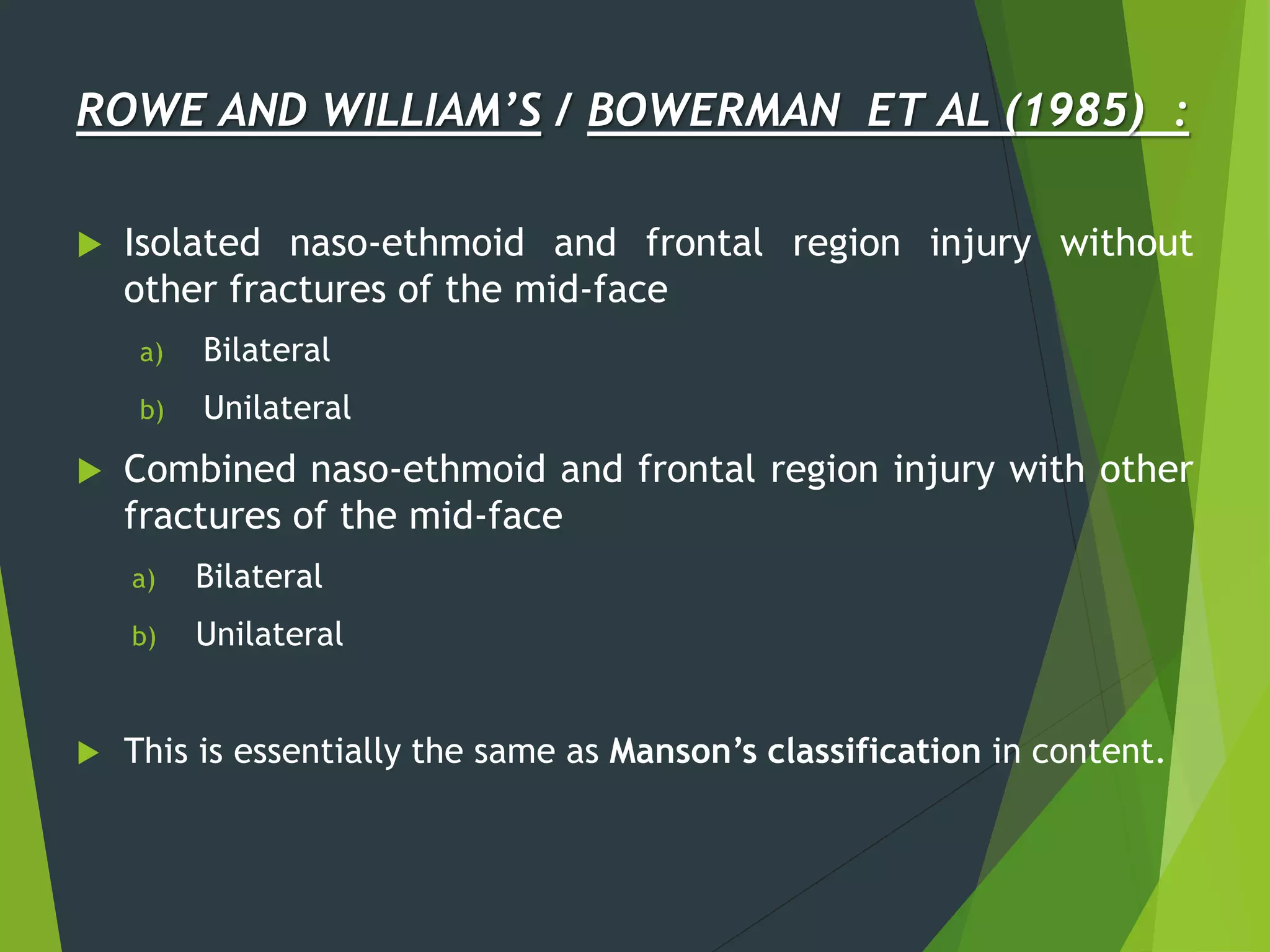 Naso-orbito-ethmoidal fracture | PPTX