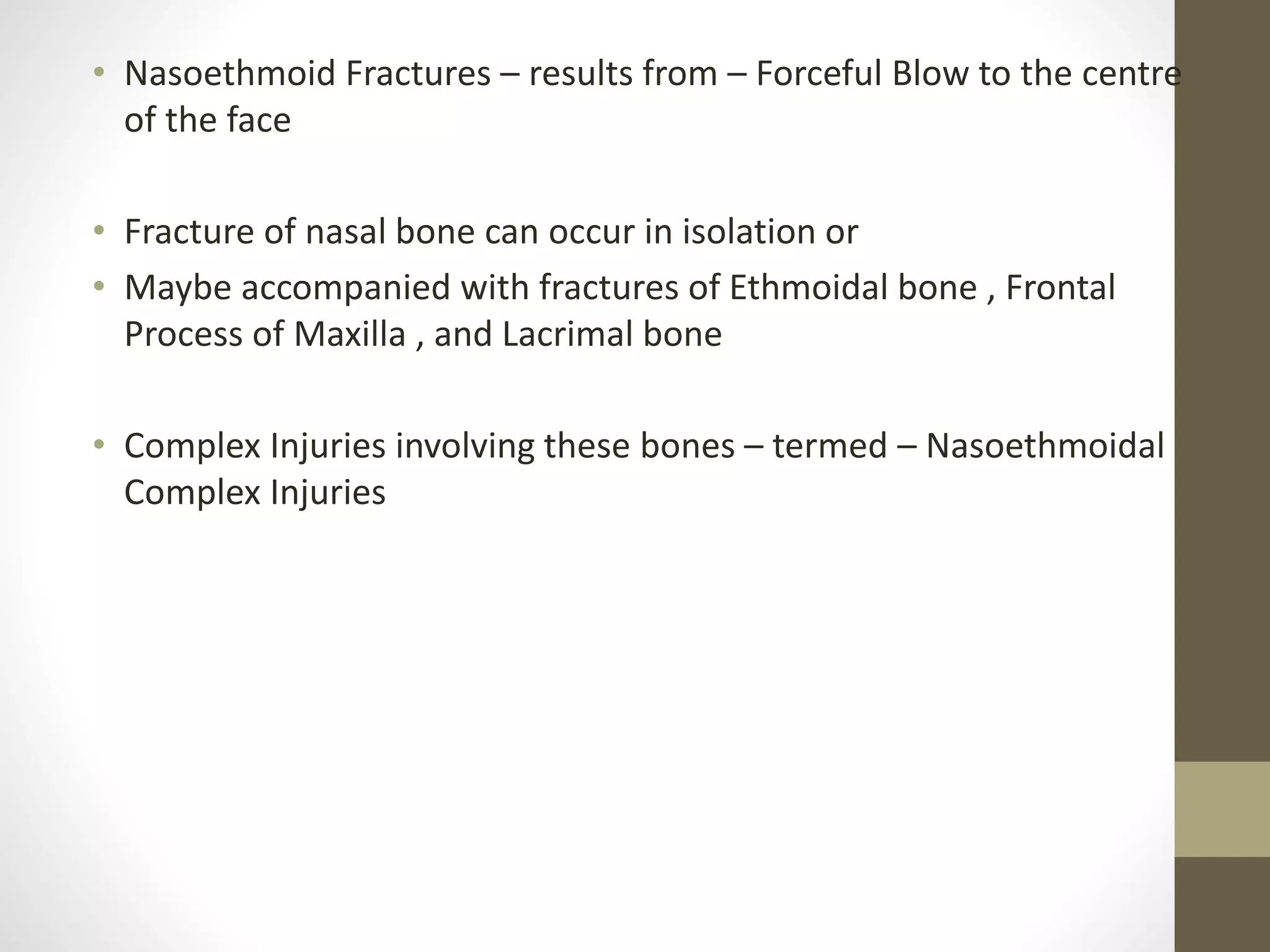 NOE fractures | PPTX