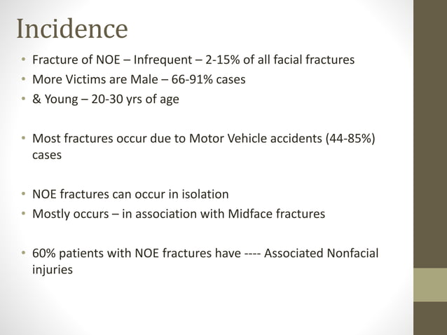 NOE fractures | PPTX