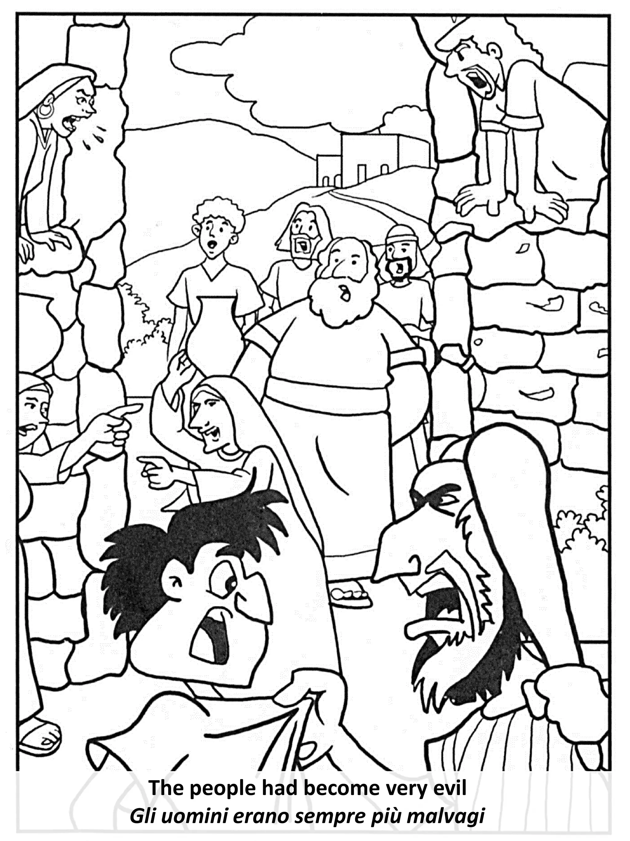 Noè e l'arca - disegni da colorare | PDF