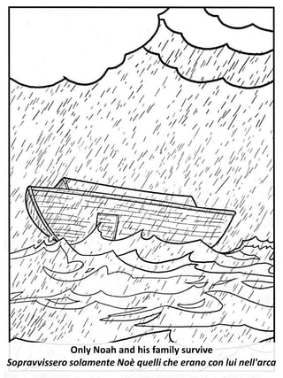 Noè e l'arca - disegni da colorare | PDF